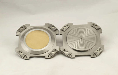 Wafer porous ceramic chuck for semiconductor dicing, grinding, washing